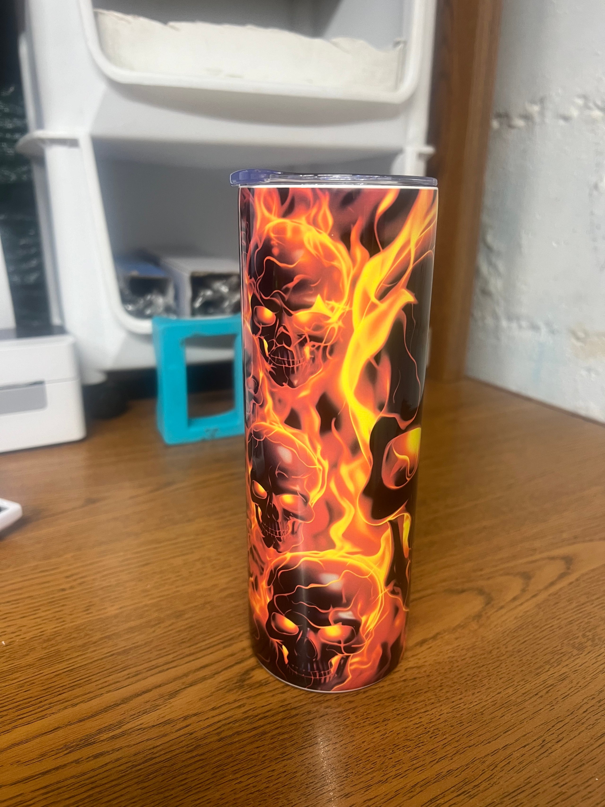 20 oz skull tumbler cup | Samuel tumbler shop